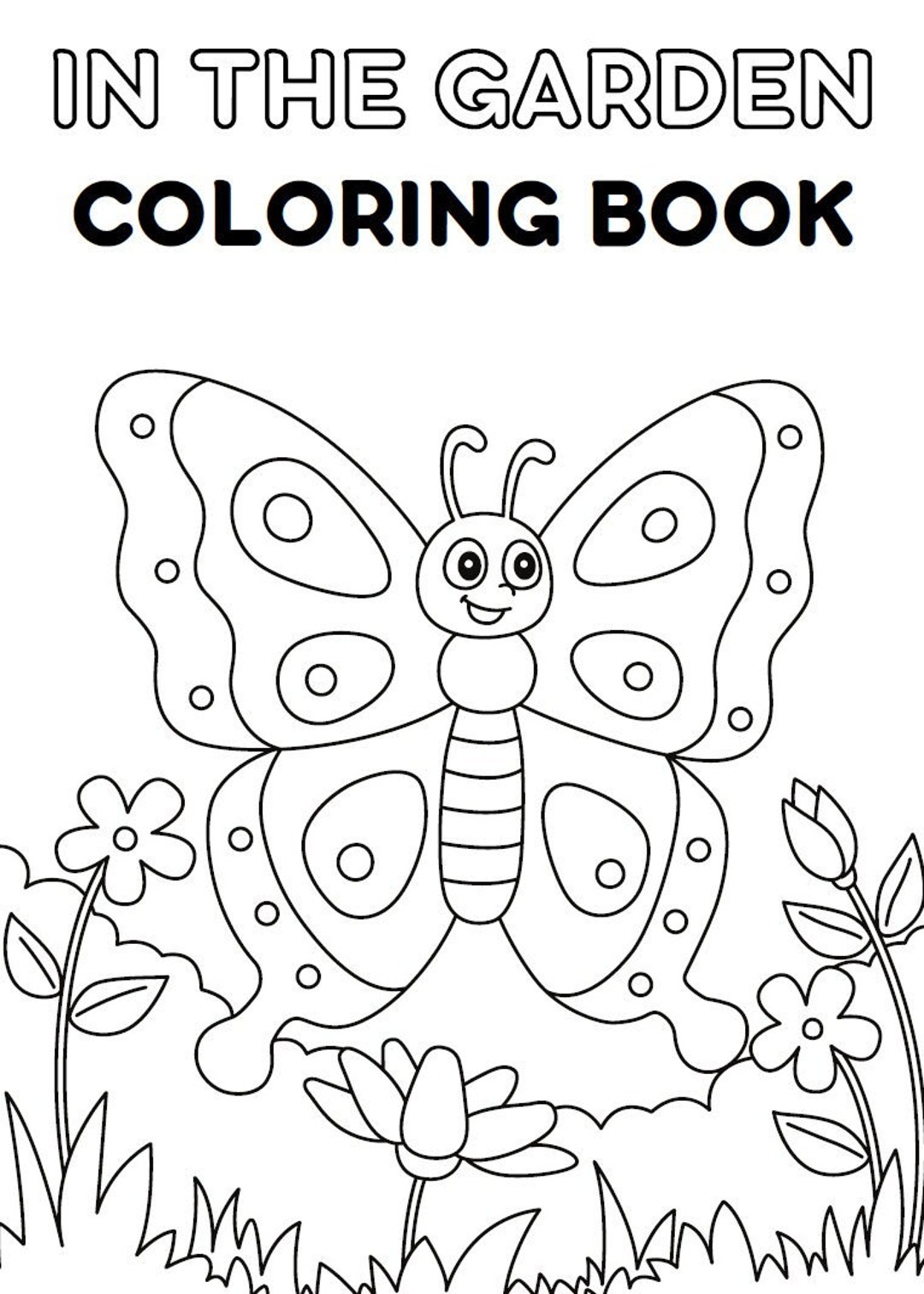 In the Garden Spring Color Pages 18 Pgs. - Etsy