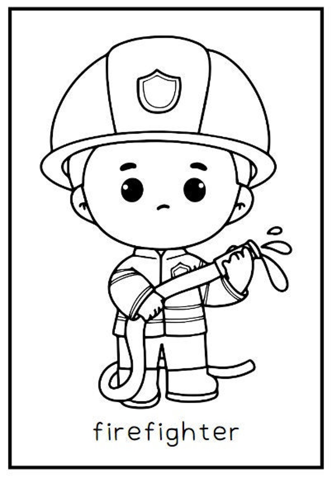 Pre-k, Kinder, 1st Grade Career Color Sheets 17 - Etsy