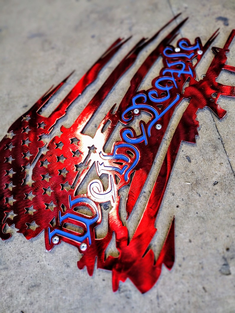 Tattered Flag SVG DXF - Etsy