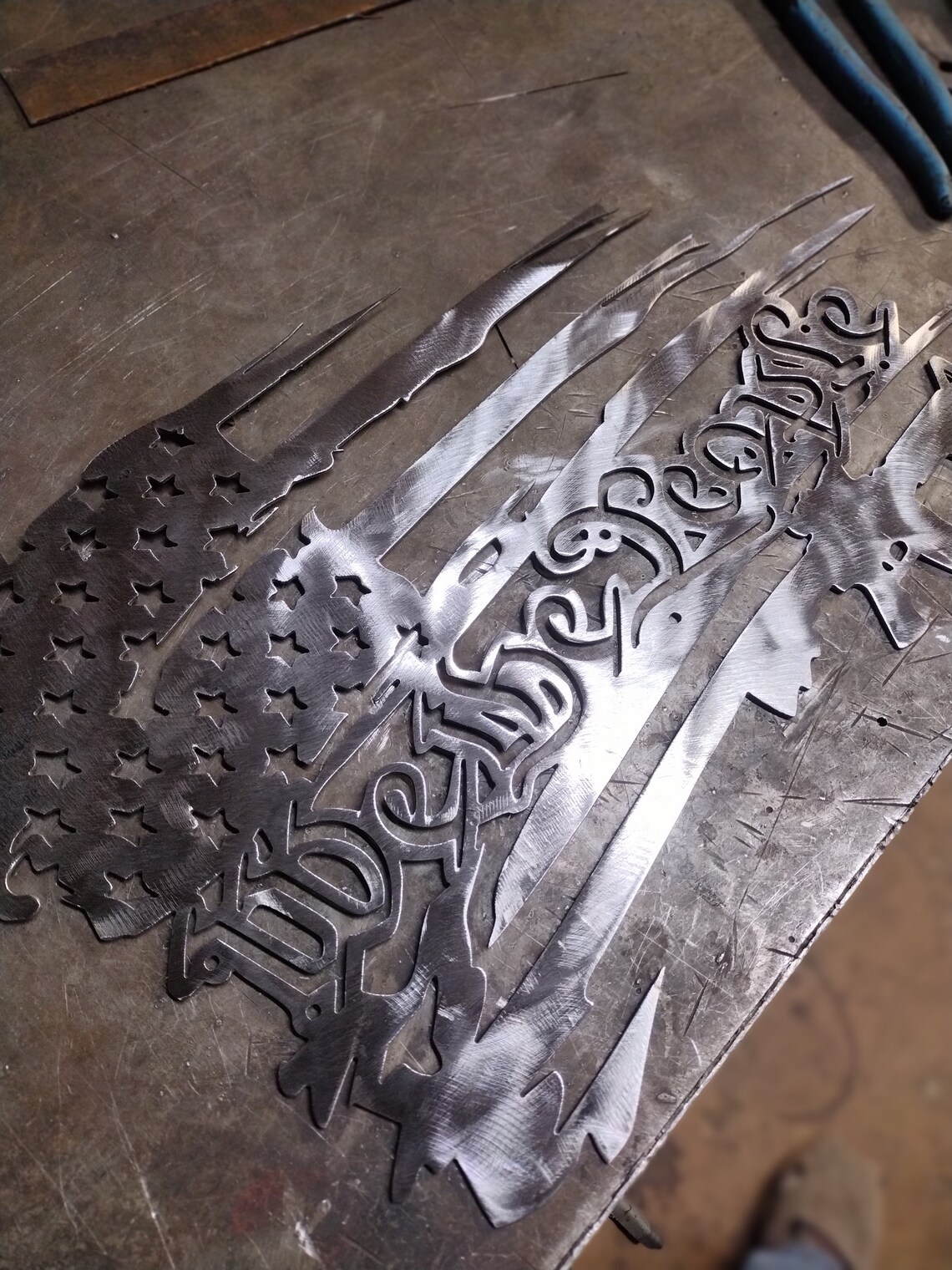 Tattered Flag SVG DXF - Etsy Canada