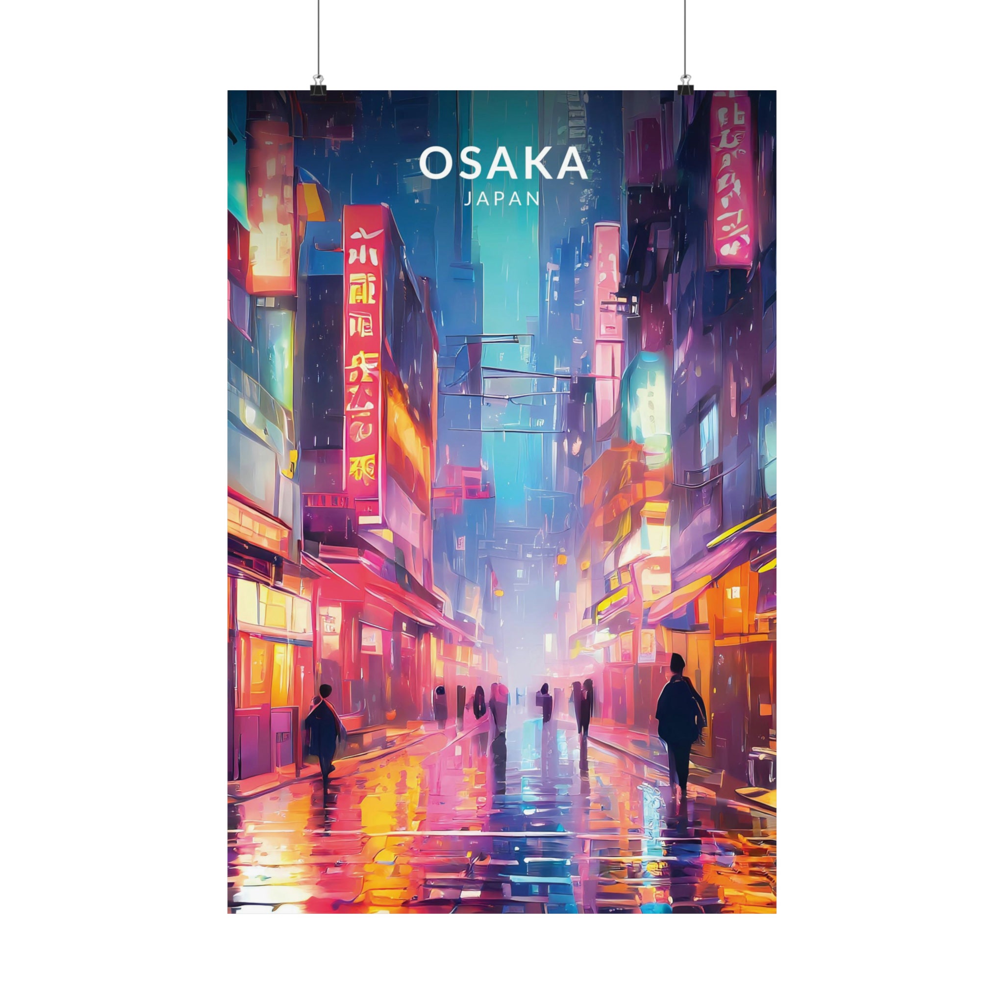 Osaka Travel Poster, Osaka Poster Print, Vintage Osaka Travel Poster ...