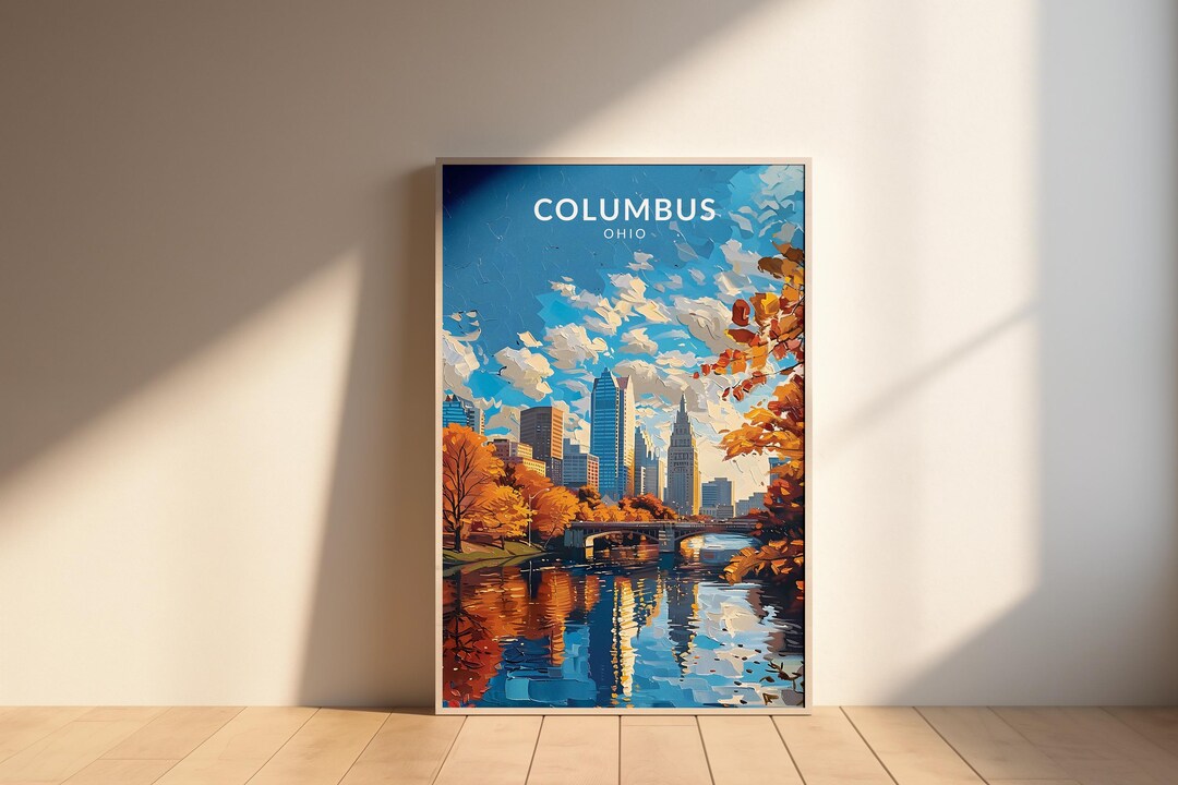 Columbus, Ohio, Travel Poster, Columbus Poster Print, Columbustravel ...