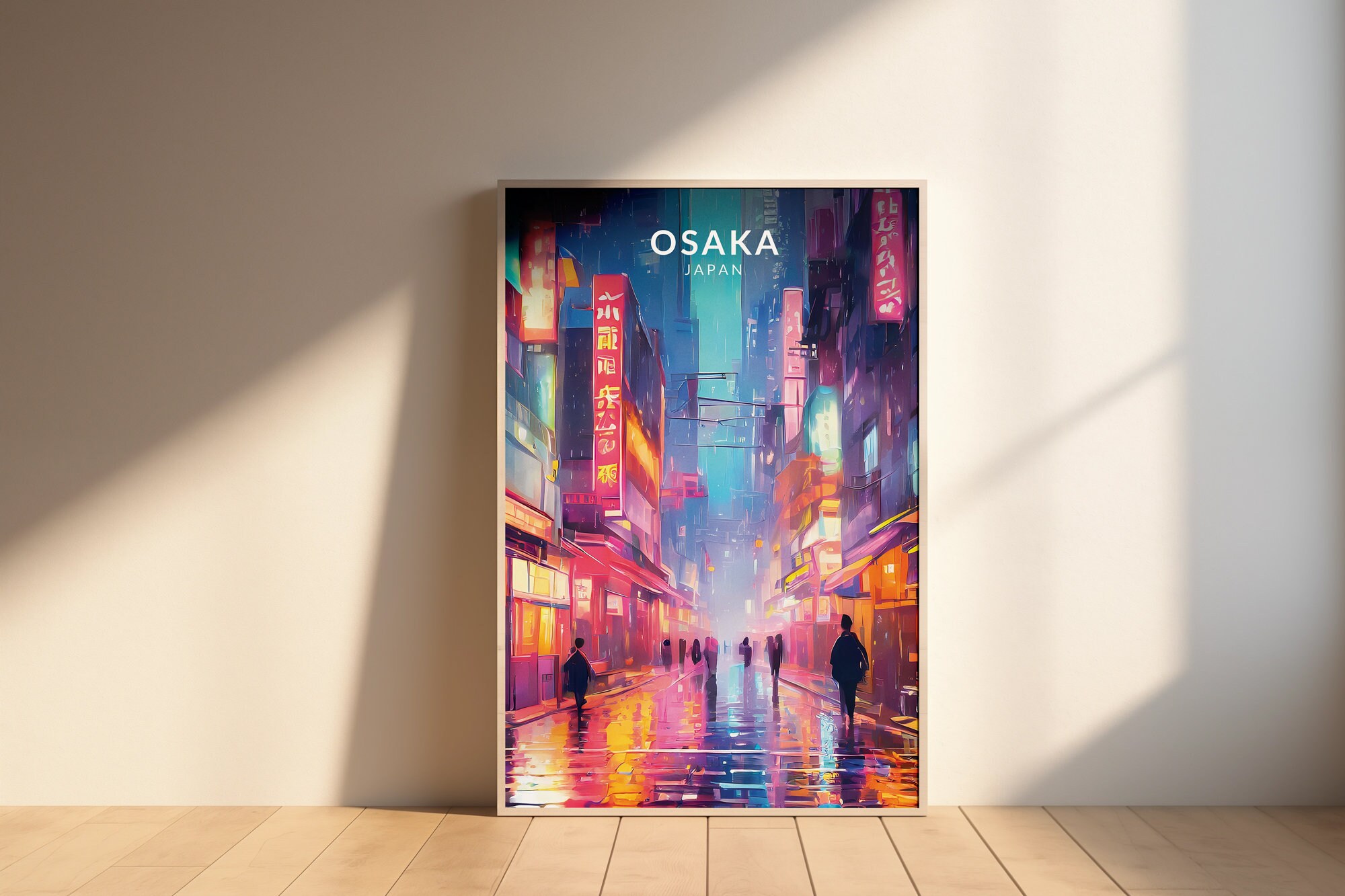 Osaka Travel Poster, Osaka Poster Print, Vintage Osaka Travel Poster ...