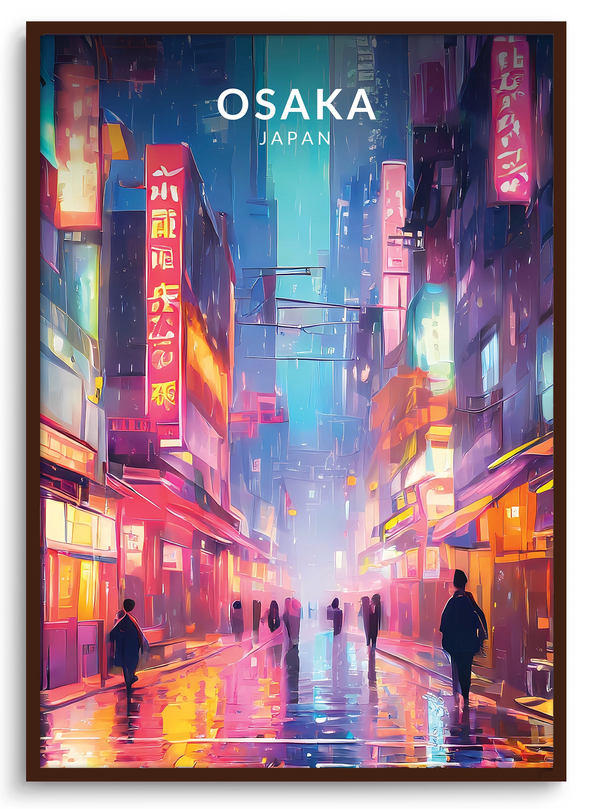 Osaka Travel Poster, Osaka Poster Print, Vintage Osaka Travel Poster ...