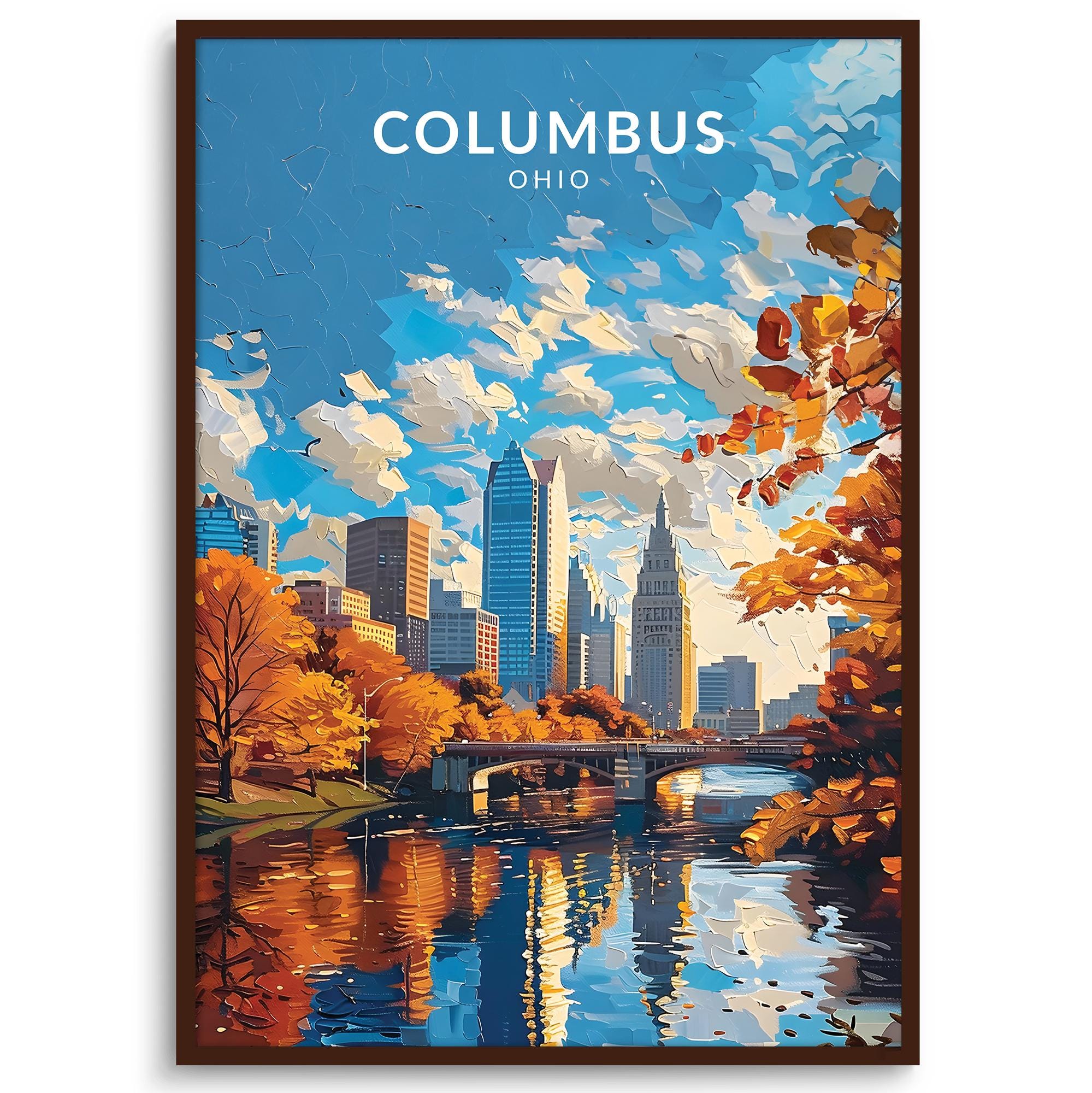 Columbus, Ohio, Travel Poster, Columbus Poster Print, Columbustravel ...