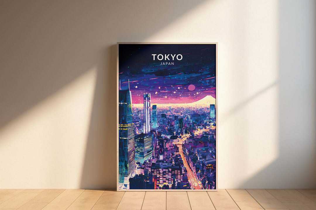 Tokyo Travel Poster, Tokyo Japan Poster Print, Vintage Tokyo Travel ...