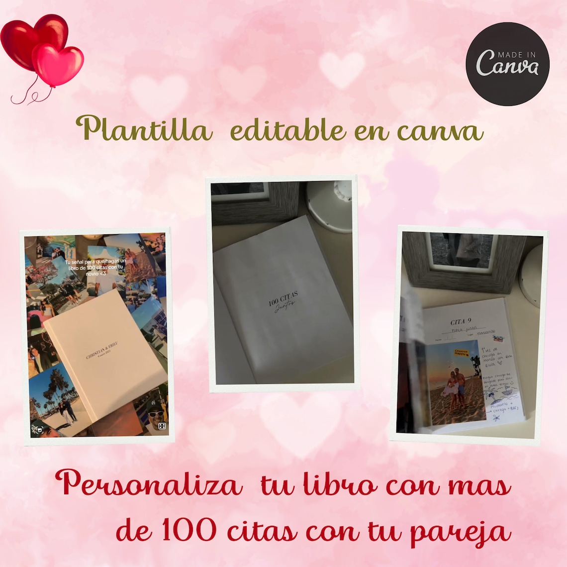 Plantila 100 Citas Juntos, Libro 100 Citas Juntos, Regalo Para él ...