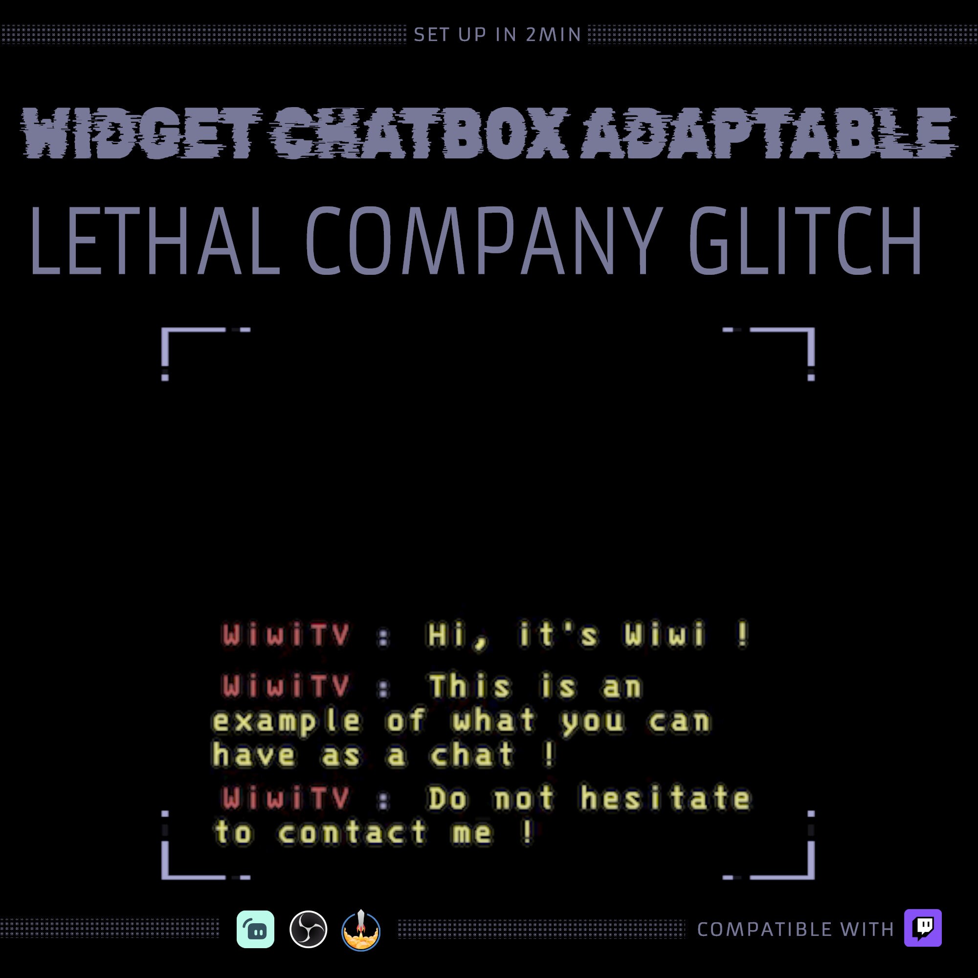 Customizable Lethal Company Chatbox V2 for Streamers Custom Twitch Chat ...