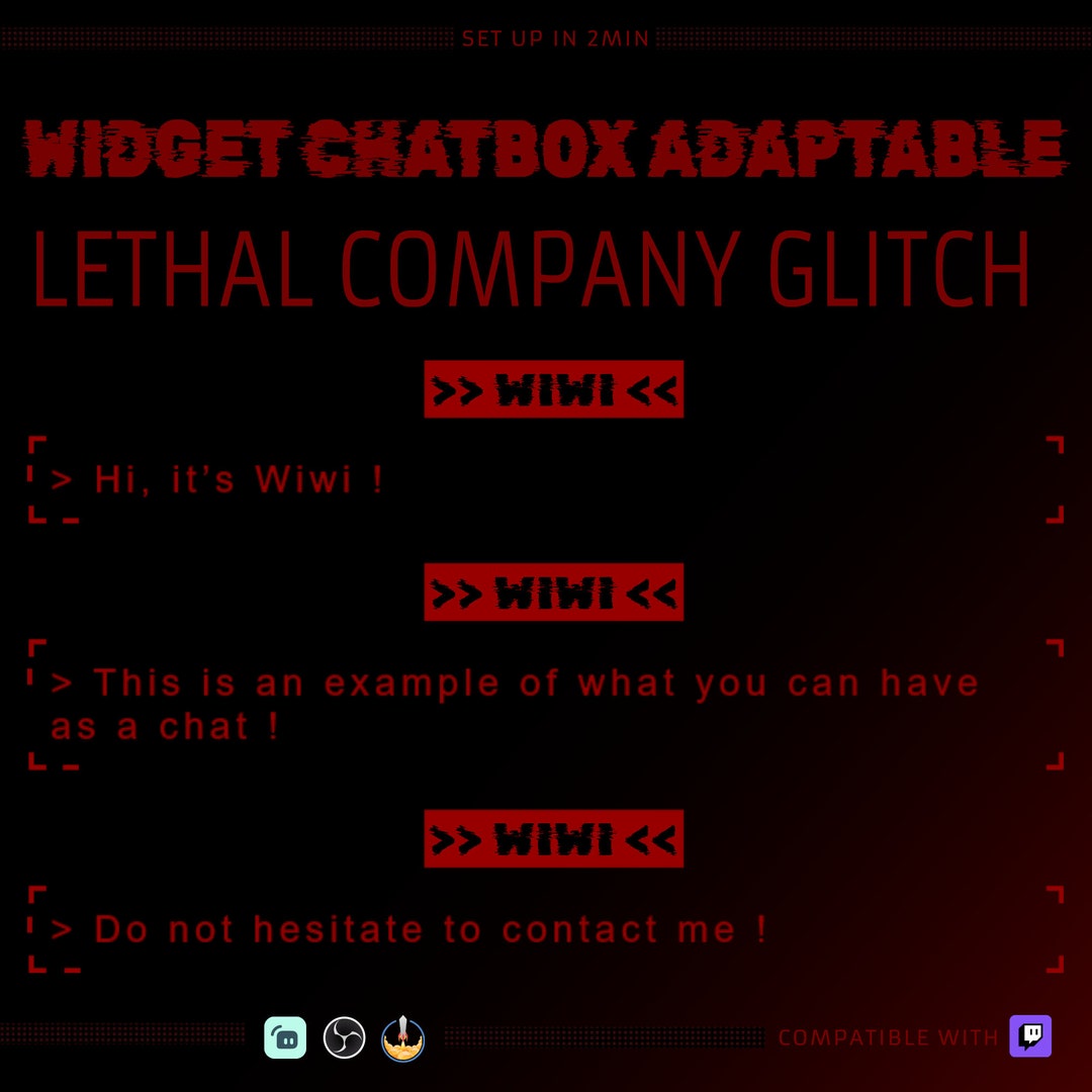 Customizable Lethal Company Chatbox for Streamers - Custom Twitch Chat ...