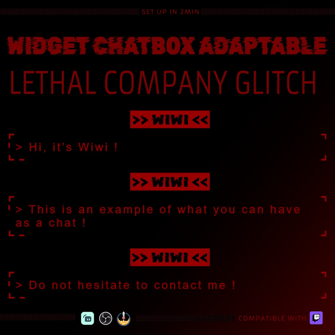 Customizable Lethal Company Chatbox for Streamers Custom Twitch Chat ...