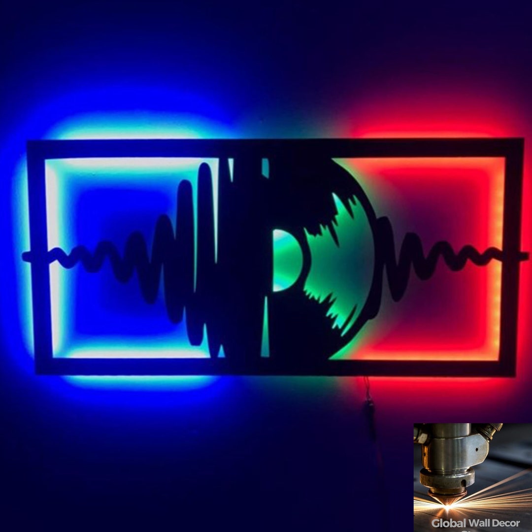 Music Record LED Light Table,record Wall Art,record Led Sign,lighted ...