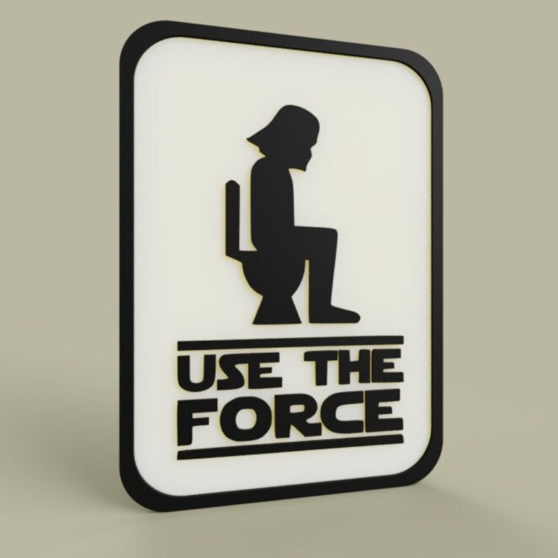 Star Wars Darth Vader use the Force Bathroom Sign Home Decor - Etsy