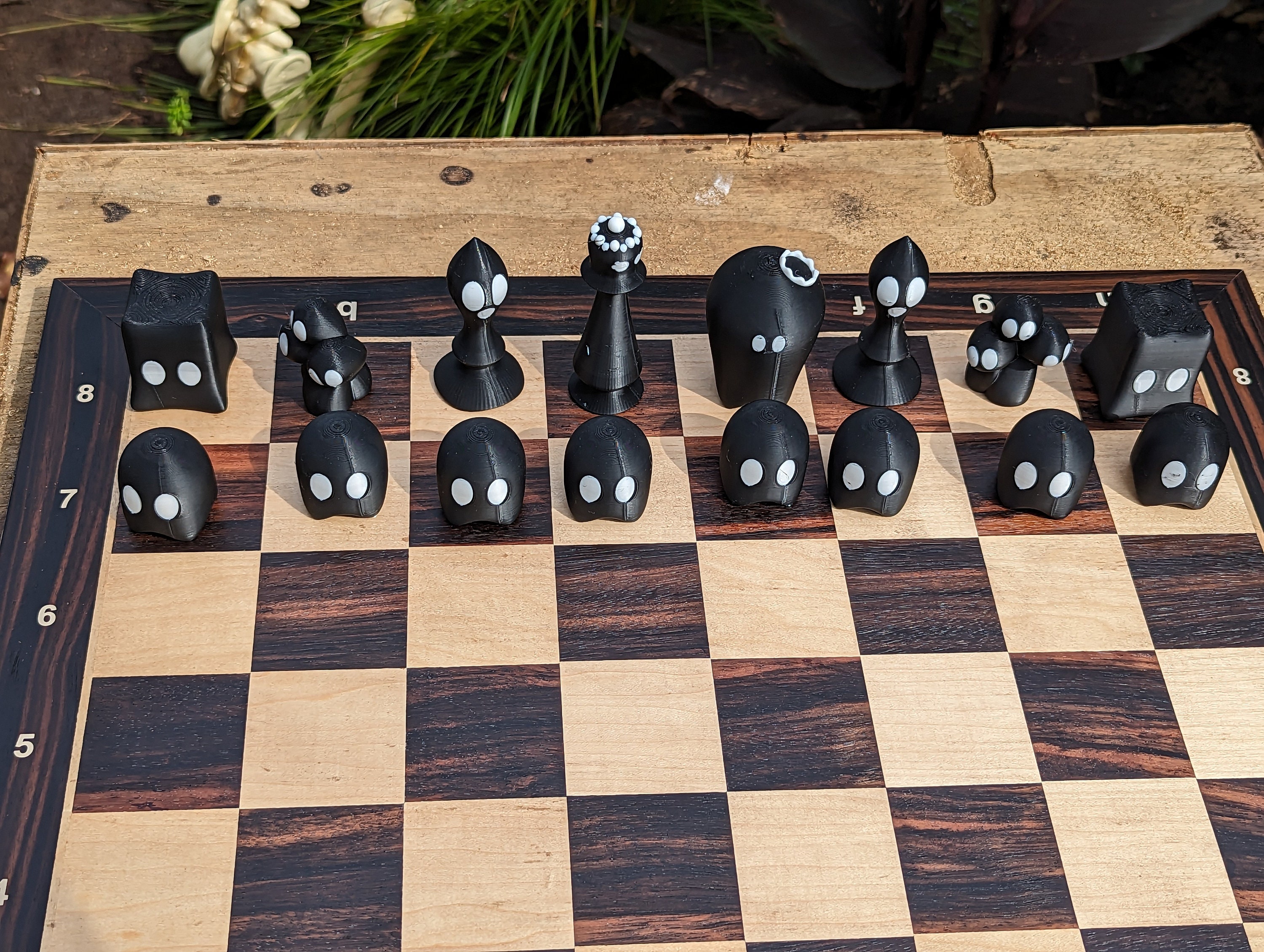 Mini Ghost Chess Set High High Detailed Chess Set Board Game - Etsy