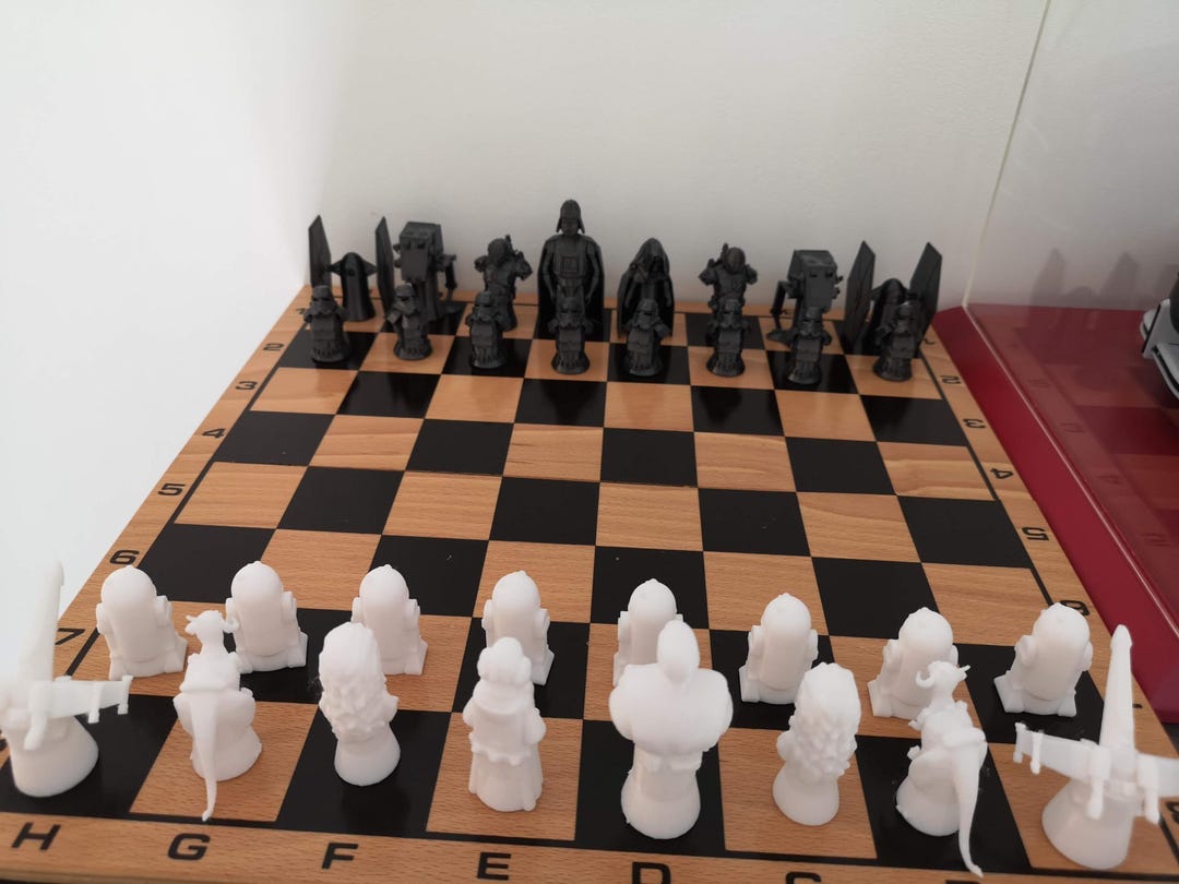 Chess Set High Detailed Chess Set Board Game - Etsy
