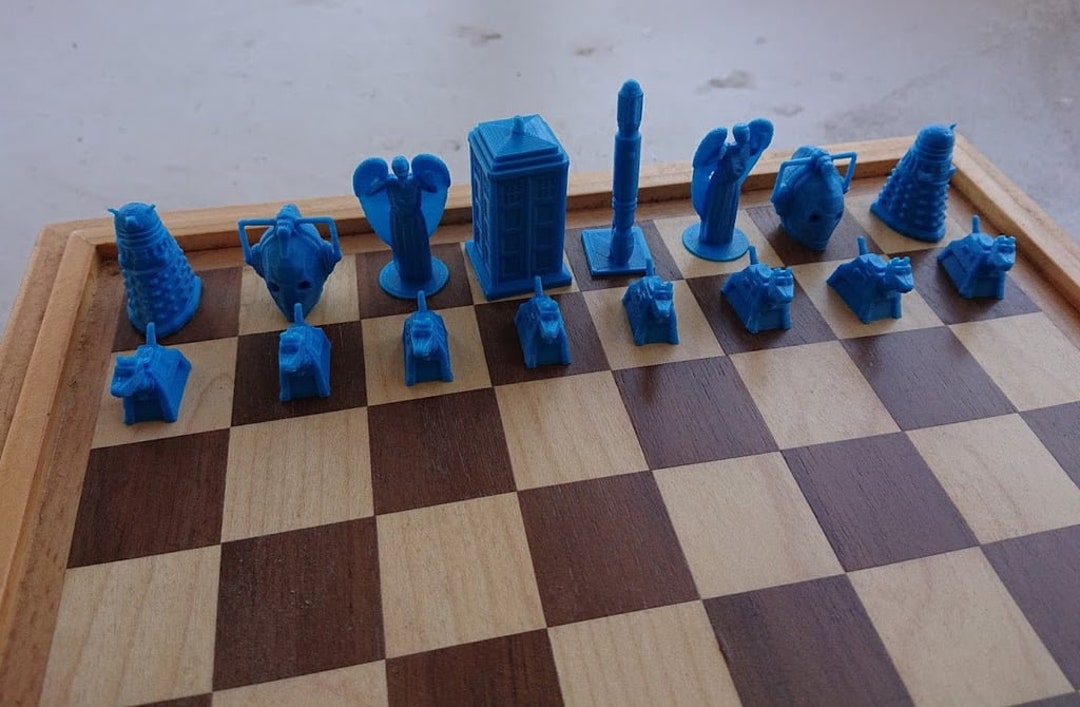 Dr. Who Chess Set High High Detailed Chess Set Board Game - Etsy