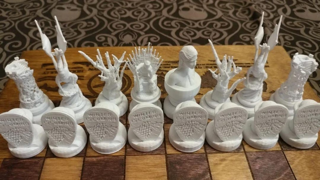 Chess Set High Detailed Chess Set Board Game - Etsy