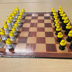 3D Printed Duck Chess Set: High Detail Board Game - Etsy