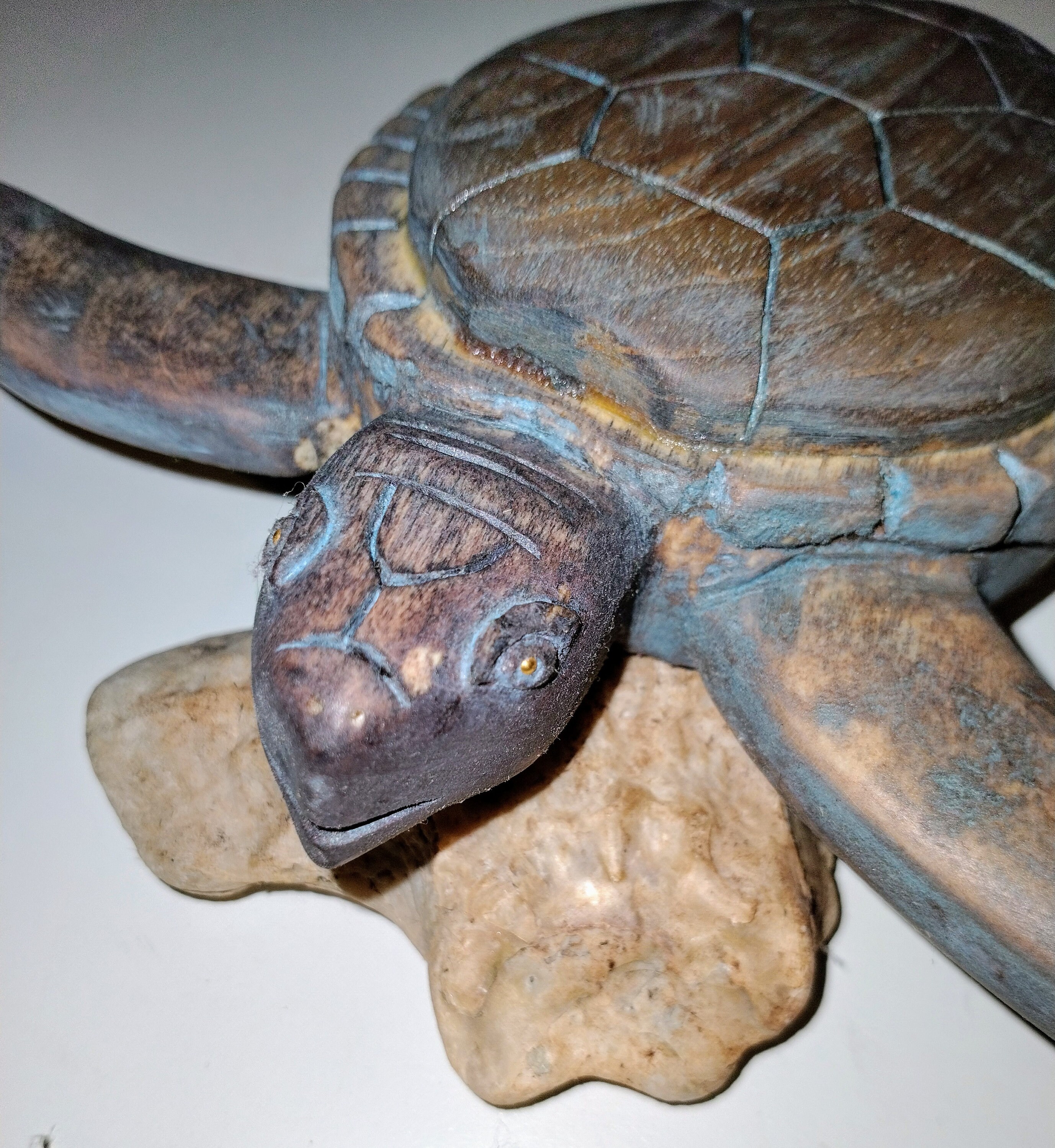 Hand Carved Sea Turtle - Etsy