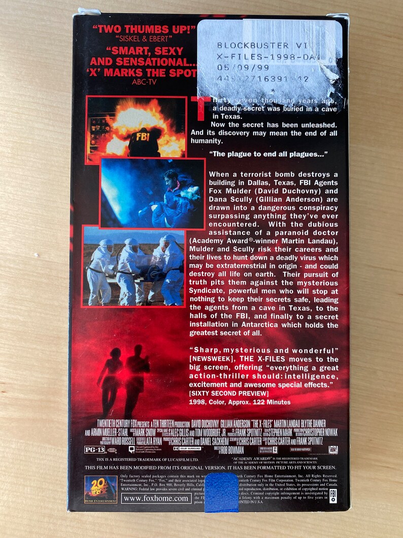 The X Files (VHS-1998) - Etsy
