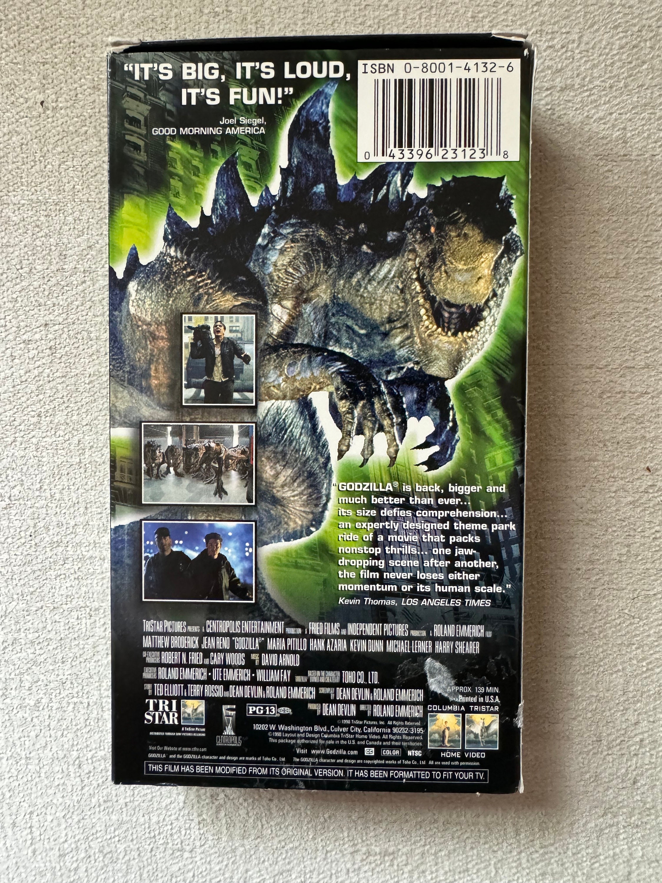 Godzilla [1998-VHS] - Etsy