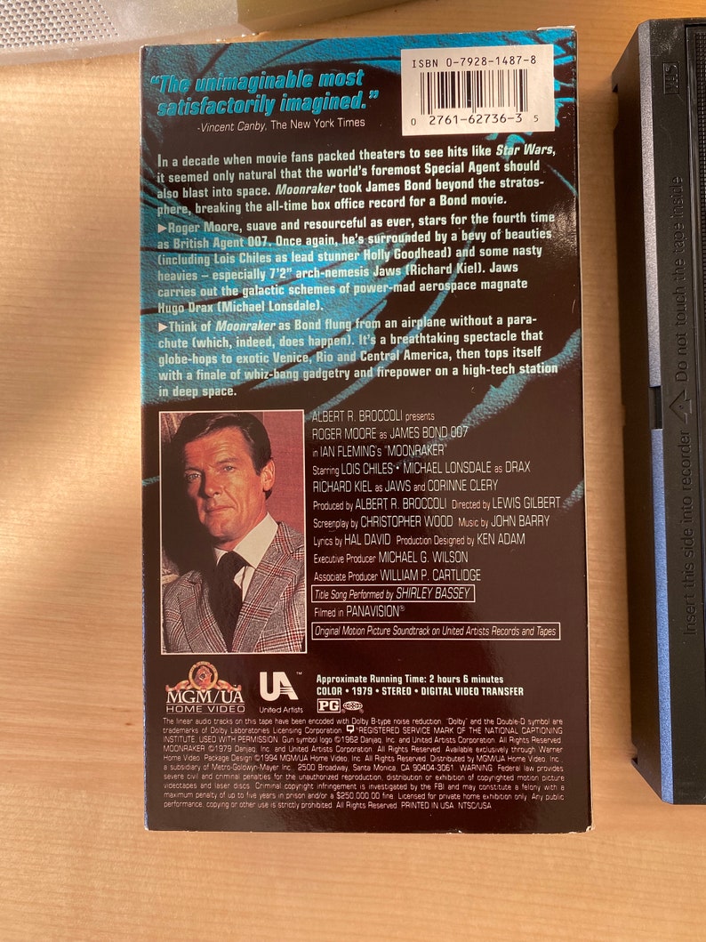 Moonraker [VHS-1994] - Etsy