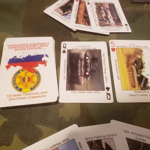 US Army Tank Armor Identification Playing Cards - Russian Soviet ID ...