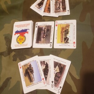 US Army Tank Armor Identification Playing Cards - Russian Soviet ID ...