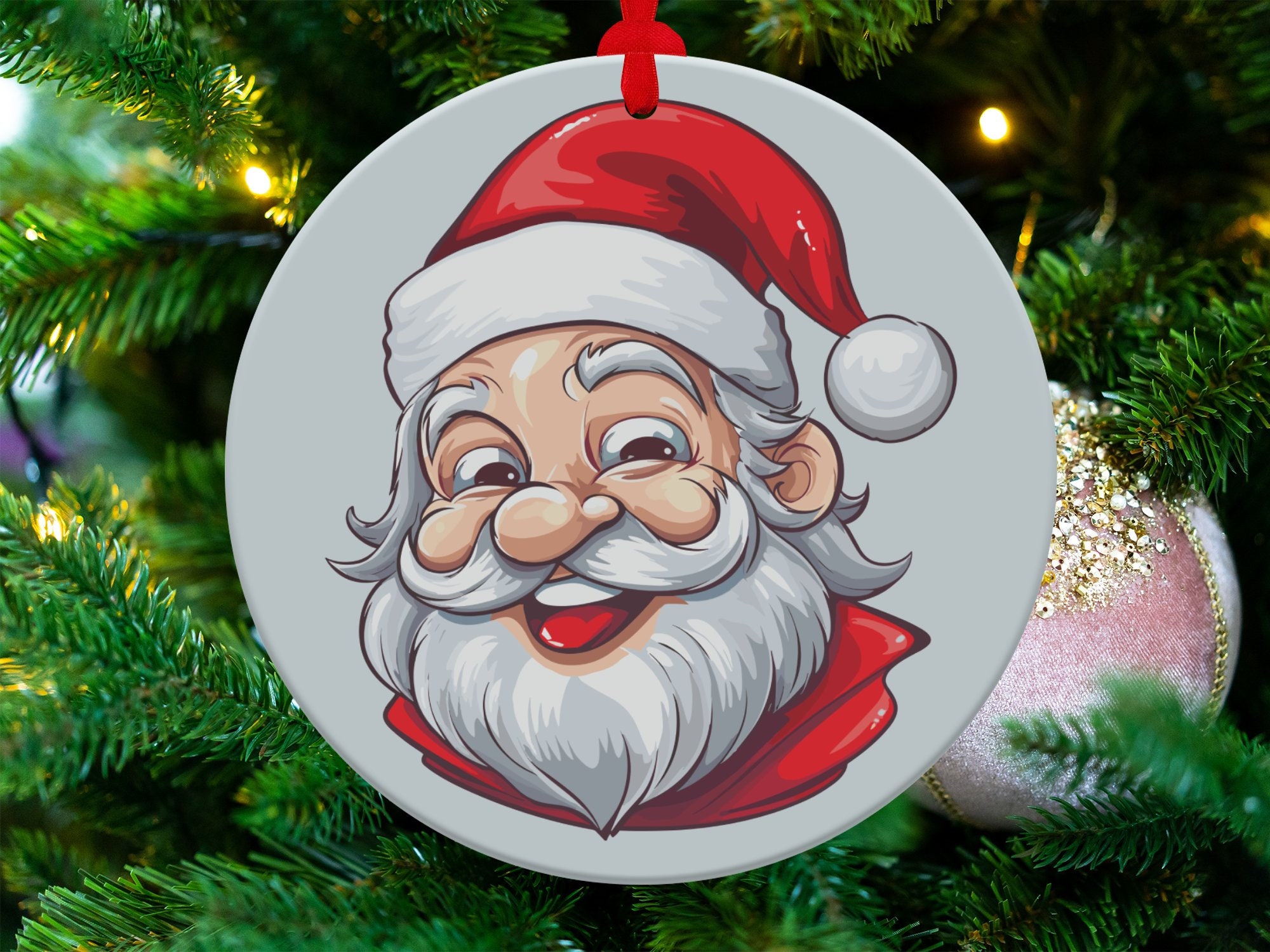 White Santa Head SVG Clip Art Png Eps Commerical Use Vector Graphics ...