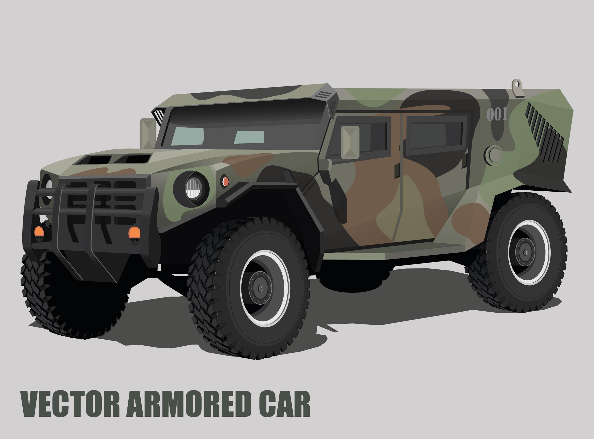 Vector Digital Set of Armored Vehicles in SVG, EPS and PNG Formats ...