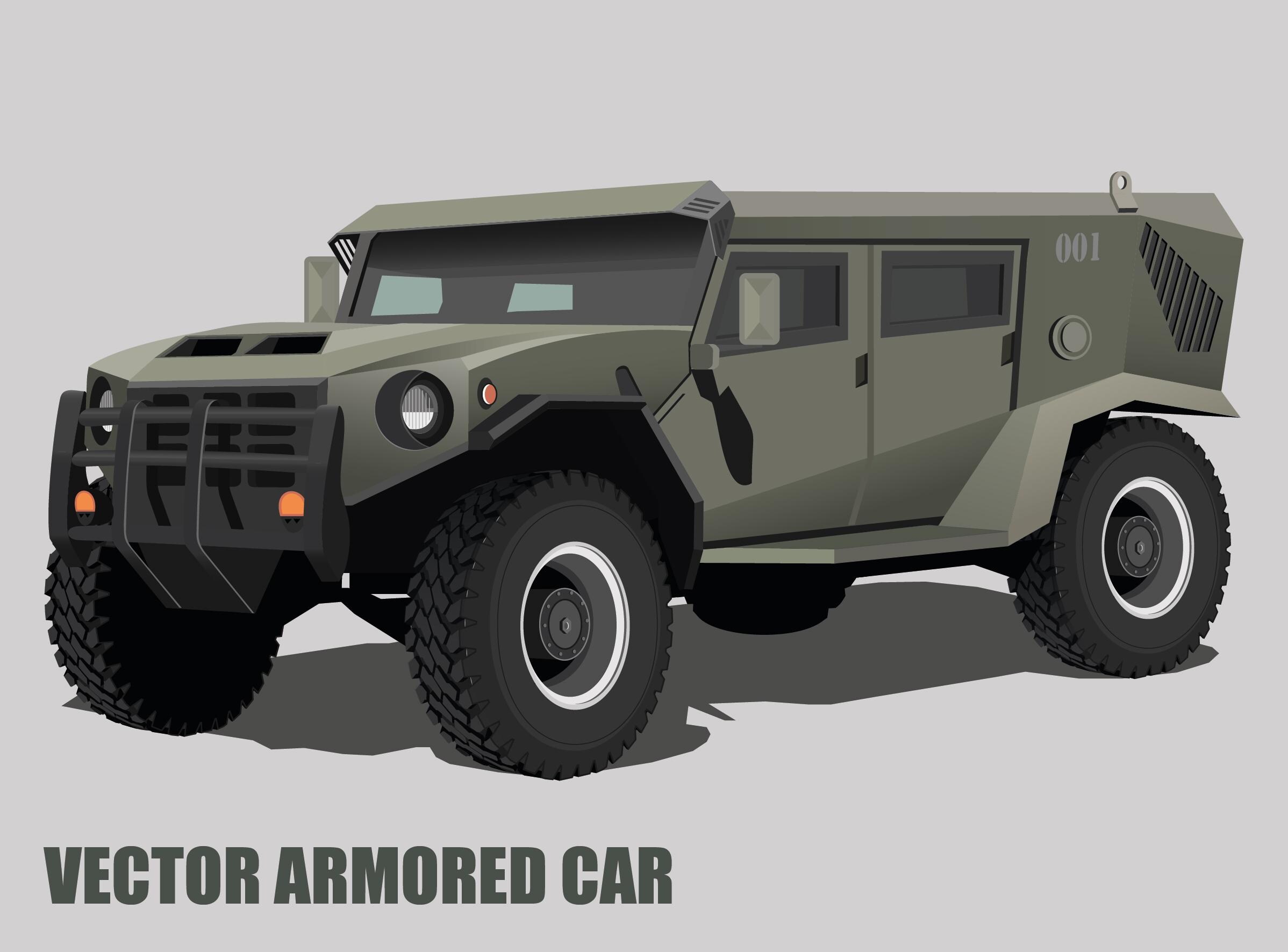 Vector Digital Set of Armored Vehicles in SVG, EPS and PNG Formats ...