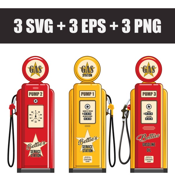 Vintage Gas Pump - Etsy