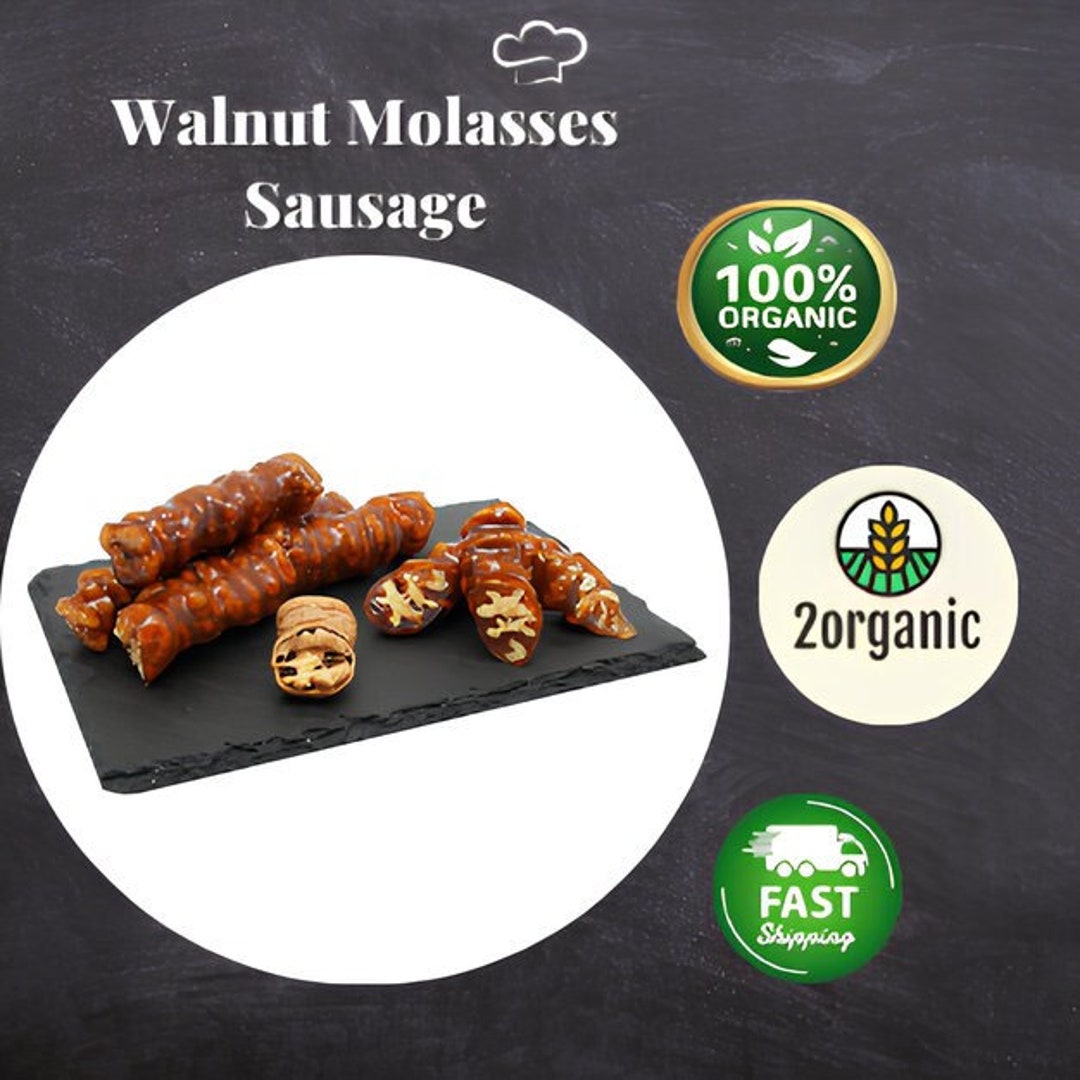 Soudjouk With Walnut Molasses Pure Sausage Dessert Turkish - Etsy