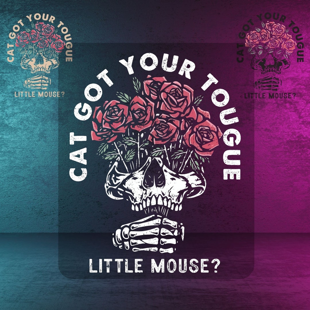 Cat Got Your Tougue, Run Little Mouse Png, Book Quote Crewneck Design ...