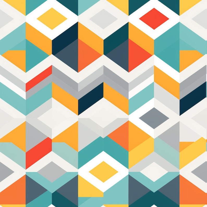 Geometric Elegance Pattern - Etsy