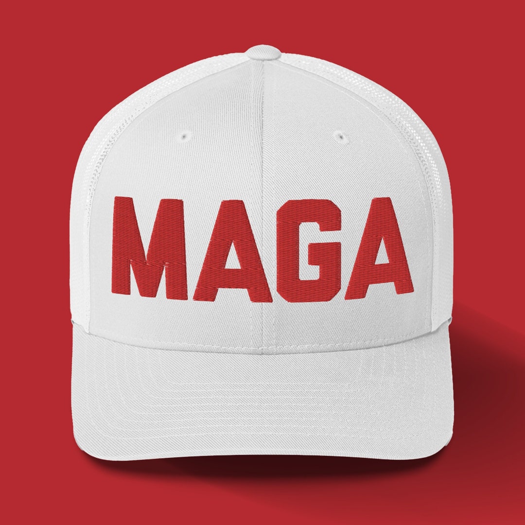 MAGA Trump Hat: 3D Embroidery Trucker Cap - Etsy