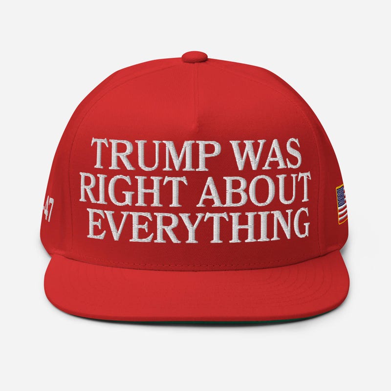Trump Was Right Hat - Etsy