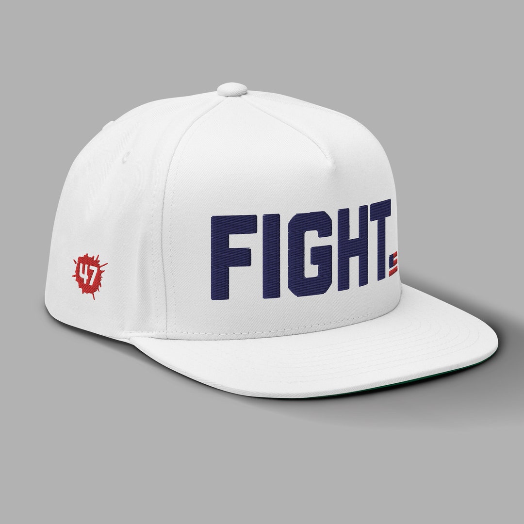 Trump "fight" Assassination Attempt Hat With Red Splat 47, MAGA Rally ...