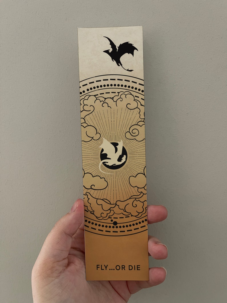 Fourth Wing Bookmark - Original - Etsy