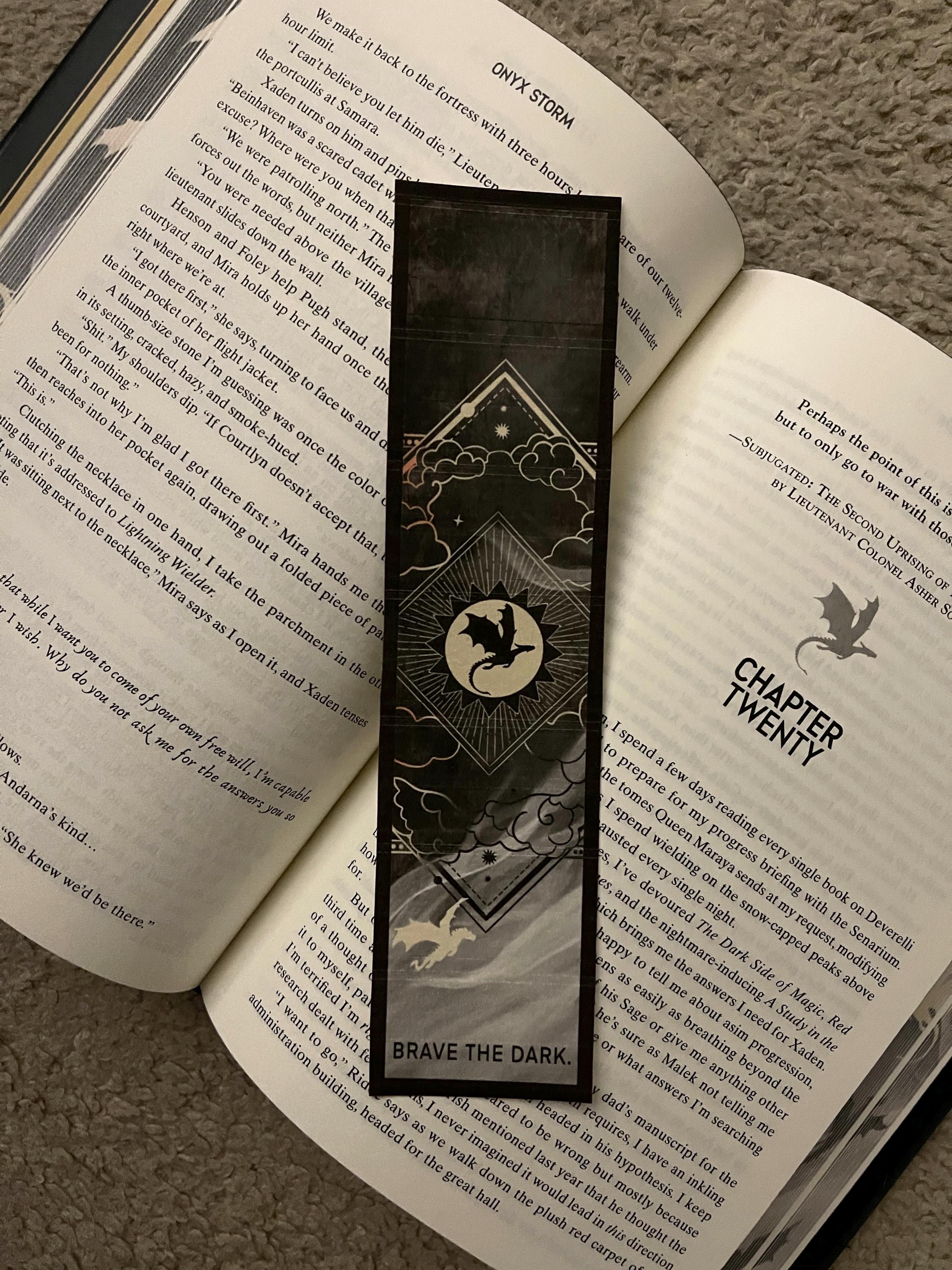 Onyx Storm Bookmark - Etsy