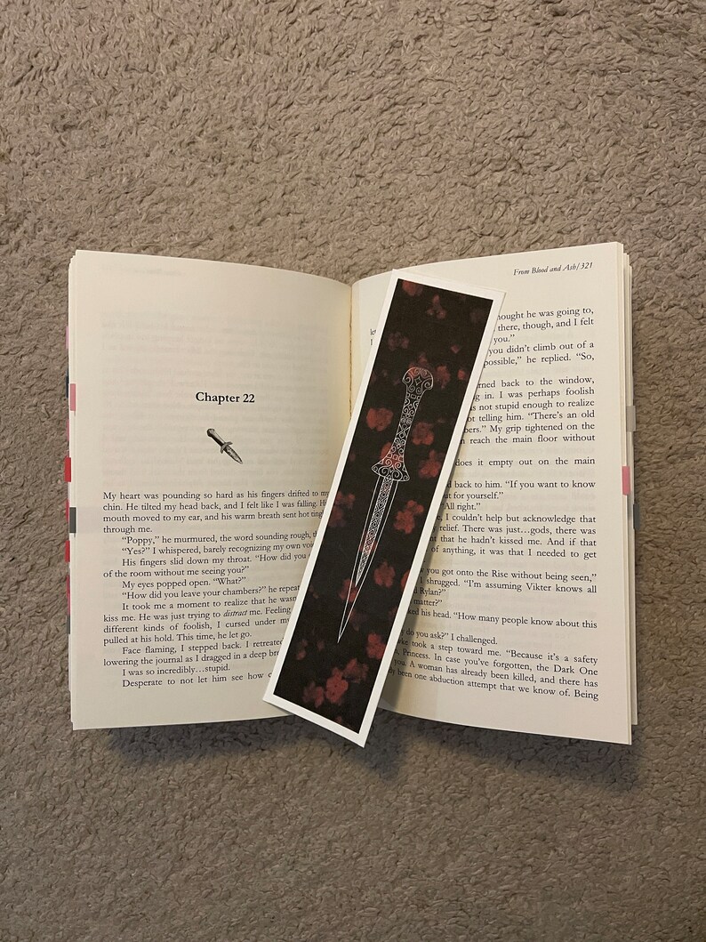From Blood and Ash Bookmark - Etsy