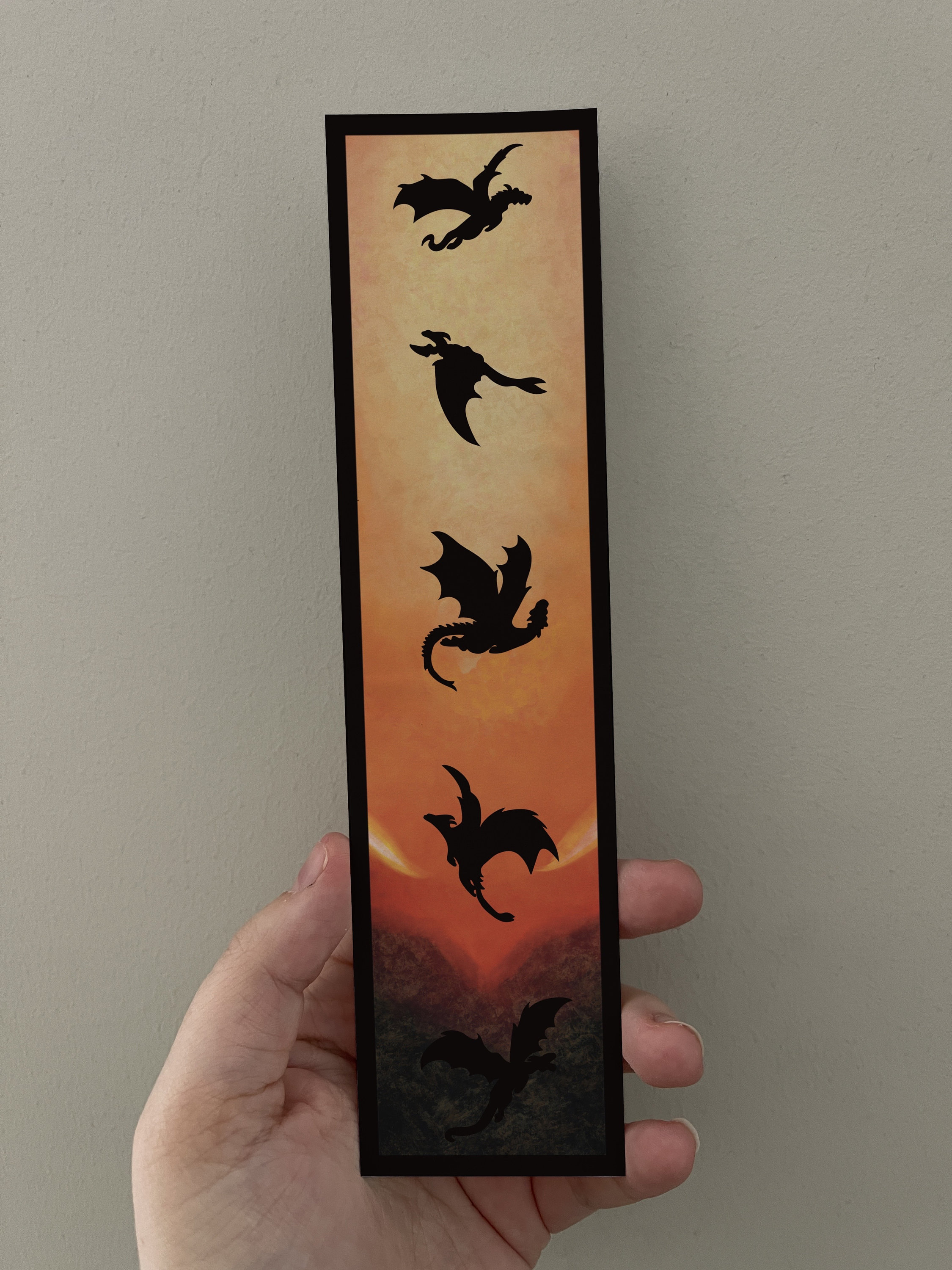 Dragon Iron Flame Bookmark - Etsy