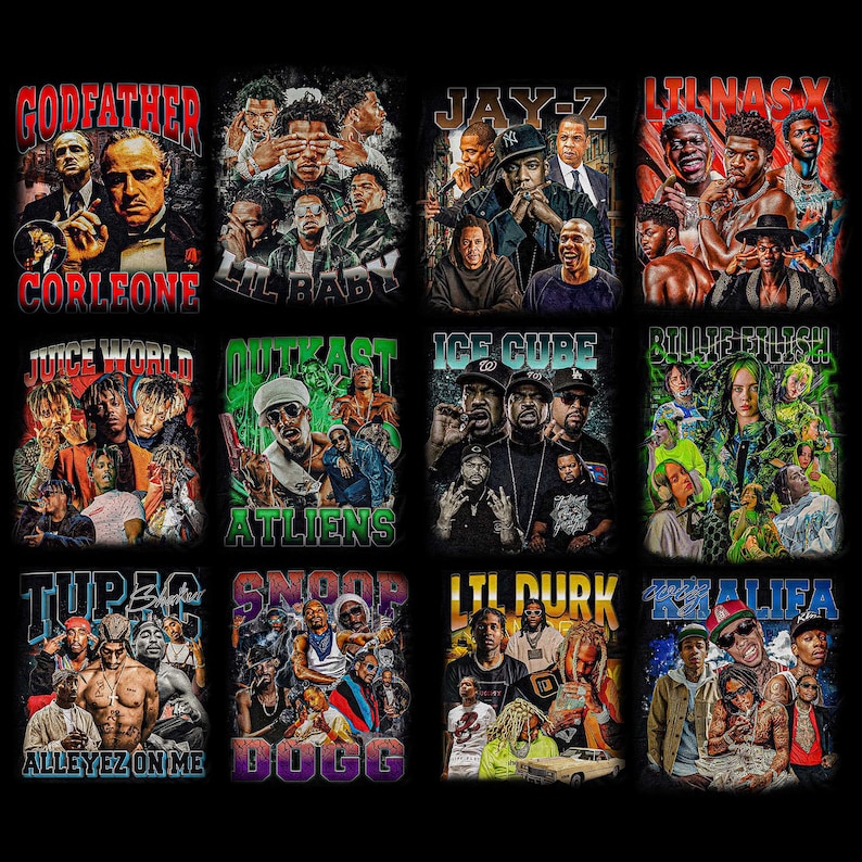42+ T-shirt Designs Bundle , Rock Design Bundle , Hip Hop Design Bundle ...