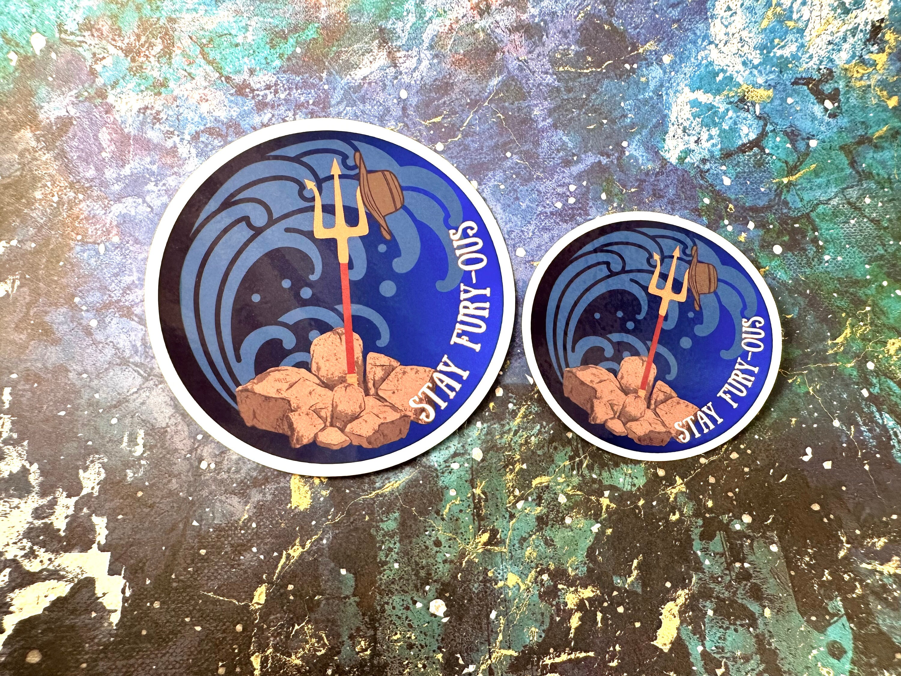 Poseidon's Fury Sticker theme Park Universal Universal - Etsy
