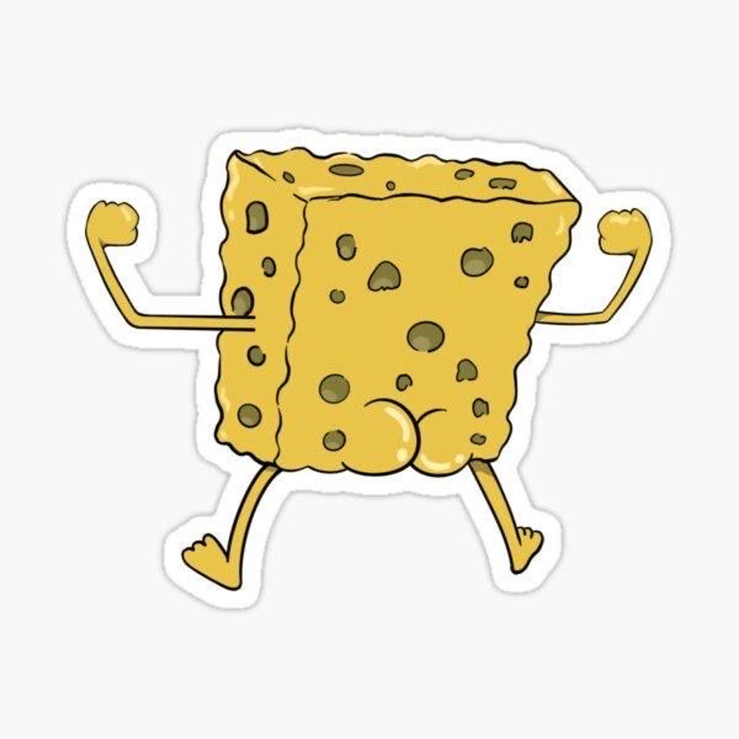 Spongebob Cheek Stickers - Etsy