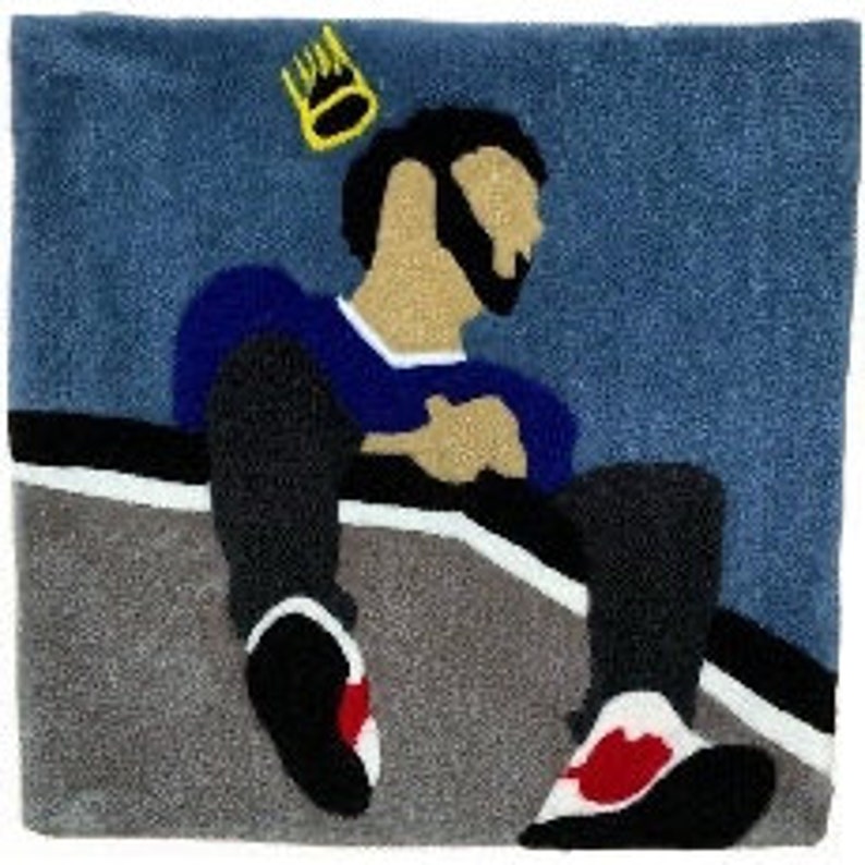 J.cole Rapper Rug Tufted Handmade - Etsy
