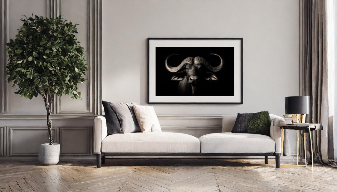 Bison Poster Minimal, Wallart, Digital Print, JPG, A3 - Etsy