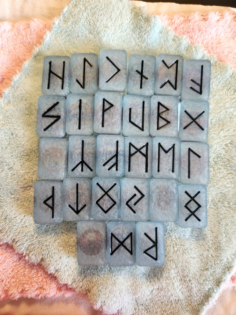 Skull Alphabet Rune Resin Set - Etsy