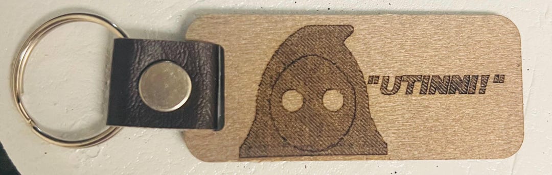 Jawa Laser-engraved Wooden Keychain Star Wars Inspired - Etsy