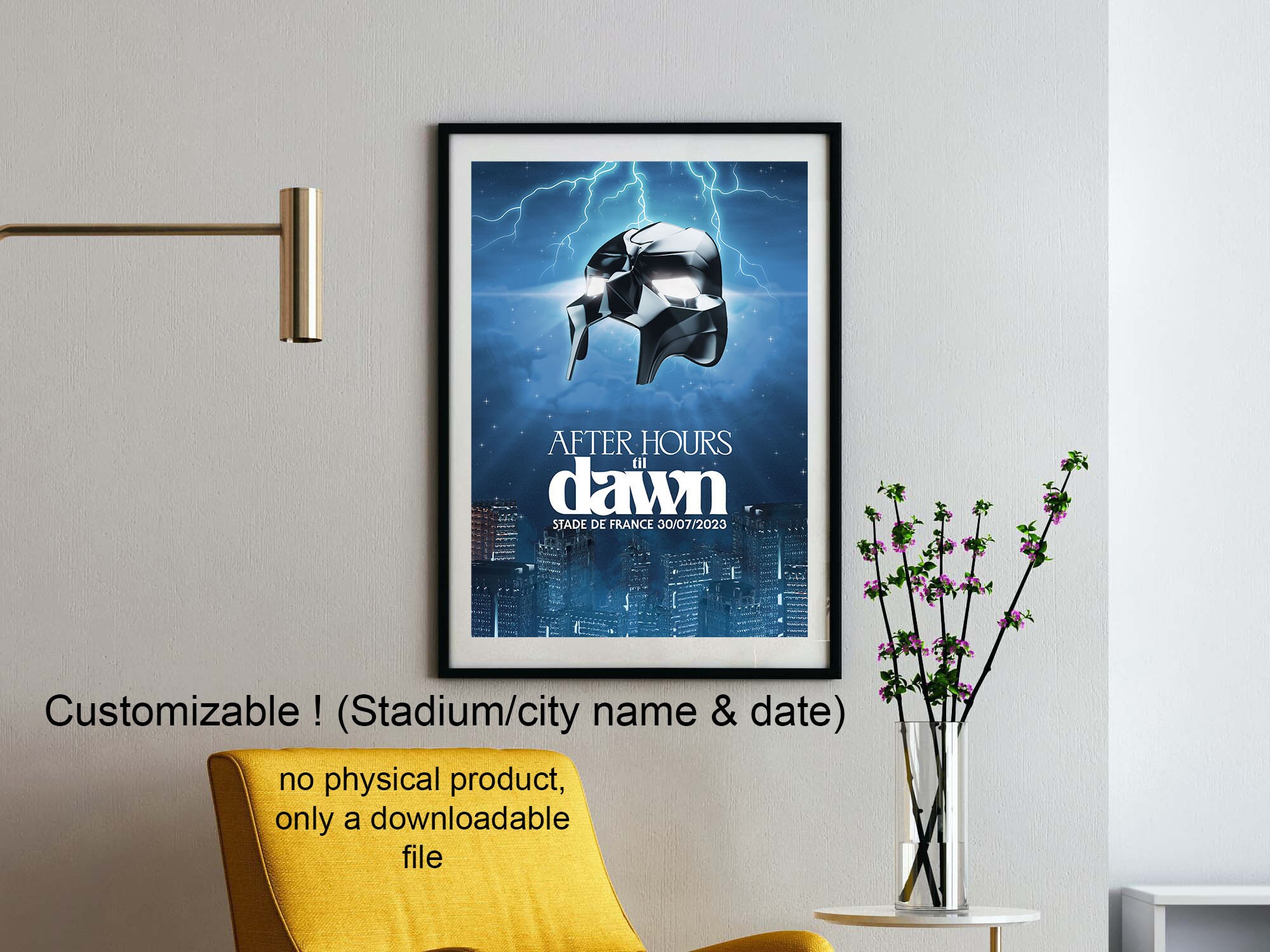 Customizable & Ready to Print the Weeknd After Hours Til Dawn Tour ...
