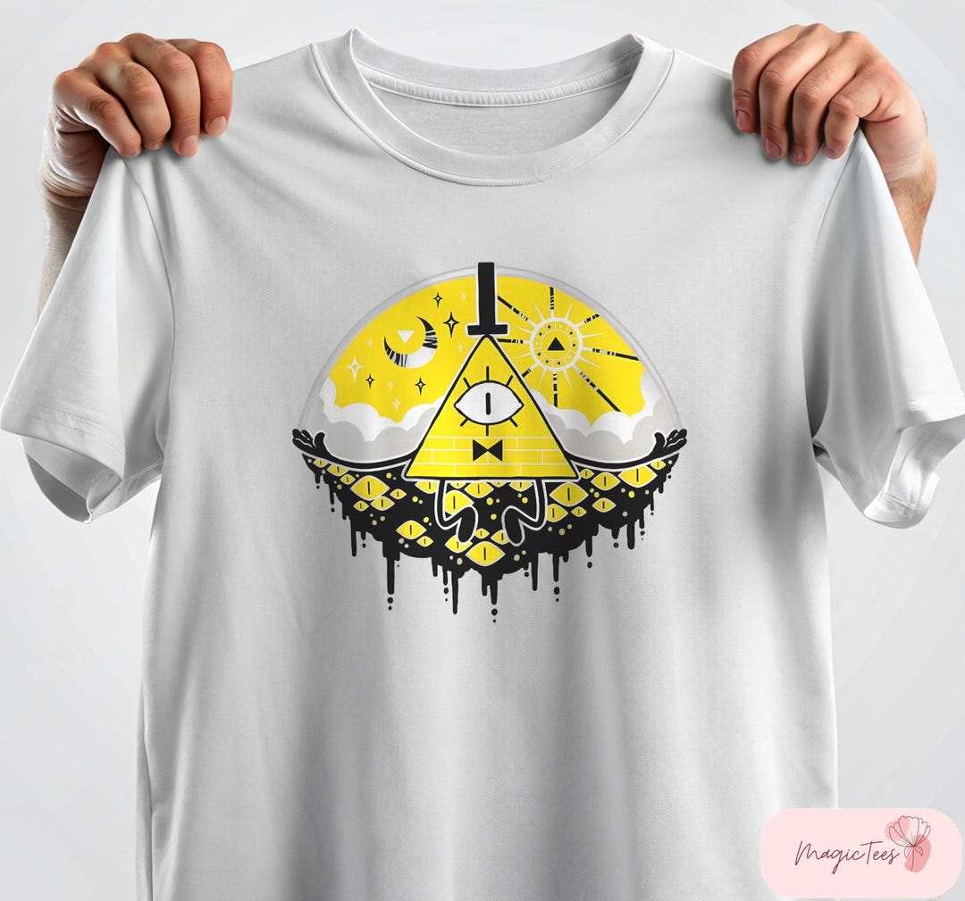 Bill Cipher T-shirt Custom Gravity Falls Art Shirt, Dipper and Mabel ...